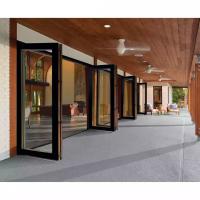 China Aluminium Alloy Bifold Patio Doors Swing Energy Efficient 2.0mm Thermal Break for sale