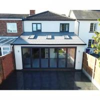 China Aluminium Alloy Bifold Patio Doors Swing Energy Efficient 2.0mm Thermal Break for sale