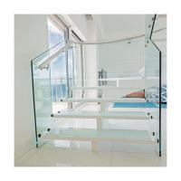 China OEM ODM Indoor Space Saving Spiral Stairs With Glass Balustrade for sale