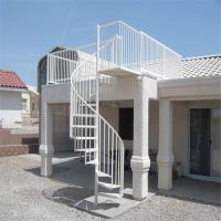 China Custom Stainless Steel Central Column Spiral Stair 600-1800mm Width Indoor Outdoor for sale