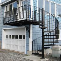 China Custom Stainless Steel Central Column Spiral Stair 600-1800mm Width Indoor Outdoor for sale