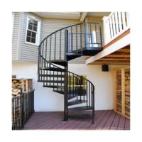 China Custom Stainless Steel Central Column Spiral Stair 600-1800mm Width Indoor Outdoor for sale