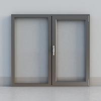 China Double Glazed Commercial Aluminum Frame Windows Tempered Glass Swing for sale