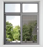 China Double Glazed Commercial Aluminum Frame Windows Tempered Glass Swing for sale