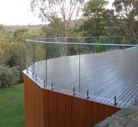 China Stainless Steel Frameless Glass Balustrade 304 316 Indoor Outdoor Railing for sale