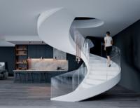 China Customize Luxury Modern Small Spiral Stair Space Saving Indoor for sale