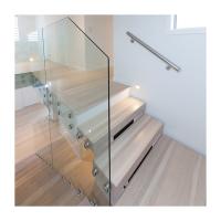 China Luxury Modern Home Design Wooden Floating Staircase Customized Straight for sale