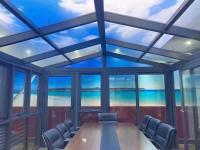 China Aluminium Double Glazed Leak Proof Skylight 2.0mm Powder Coated for sale