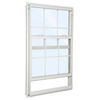 China Customized Double Hung PVC Security Doors with Magnetic Screen 1200x1500mm for sale