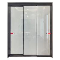 China Interior Modern Bathroom Aluminum Frame Sliding Door Glass Pocket System for sale