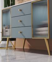 China Modern LED Mirror Bathroom Vanity Set with 20mm Quartz Countertop and MDF Cabinets for sale