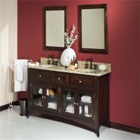 China Custom Modern Bathroom Vanity Cabinet 24x22x34 Plywood MDF Eco Friendly for sale