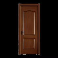 China MDF Teak Laminated Panel Melamine Room Wooden Interior Door For Apartment for sale