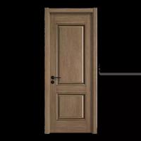 China MDF Teak Laminated Panel Melamine Room Wooden Interior Door For Apartment for sale