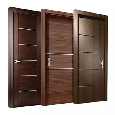 China Wooden Plywood Internal Room Interior Wood Door Push Pull Opening 120 Inch Custom Thickness for sale