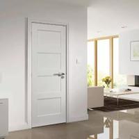 China Indoor Shaker Plain Wooden Solid Interior Hard Wood Door CE approved for sale