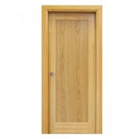 China Indoor Shaker Plain Wooden Solid Interior Hard Wood Door CE approved for sale