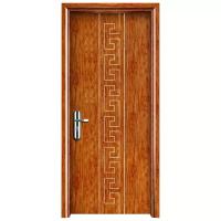 China Waterproof Customized Wooden Plywood PVC WPC Internal Room Door 45mm Thickness 2050x900mm for sale