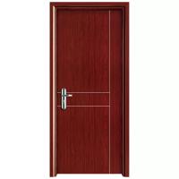China Waterproof Customized Wooden Plywood PVC WPC Internal Room Door 45mm Thickness 2050x900mm for sale