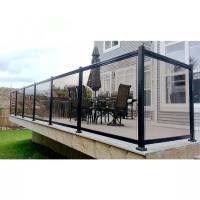 China Customized Aluminum Glass Balcony Railing Outdoor Stair Handrail 6063-T5 Powder Coated for sale