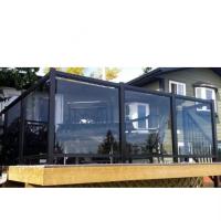 China Customized Aluminum Glass Balcony Railing Outdoor Stair Handrail 6063-T5 Powder Coated for sale