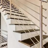 China Outdoor Stainless Steel Balcony Handrail 304 316L Staircase Balustrade 1 Meter MOQ for sale