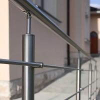 China Outdoor Stainless Steel Balcony Handrail 304 316L Staircase Balustrade 1 Meter MOQ for sale