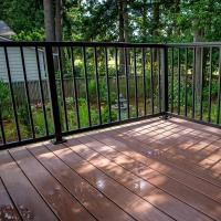 China Simple Design Outdoor Aluminium Railings Balcony Stair Balustrade 1500mm Width 1020mm Height for sale