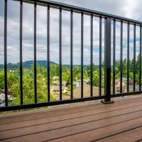 China Simple Design Outdoor Aluminium Railings Balcony Stair Balustrade 1500mm Width 1020mm Height for sale