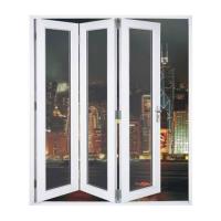 China Accordion Bathroom Plastic Sliding Pvc Folding Door Anodized for sale