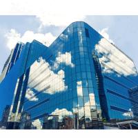 China Aluminum Double Glass Curtain Wall 3000mm Height 1850mm Width Waterproof Exterior Wall for sale
