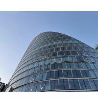 China Aluminum Double Glass Curtain Wall 3000mm Height 1850mm Width Waterproof Exterior Wall for sale