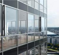 China Aluminum Cladding Double Glazed Glass Curtain Wall Modern Waterproof for sale