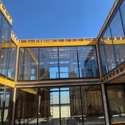 China Waterproof Aluminum Curtain Wall 12A 5mm Double Glazed Window Exterior Unit for sale