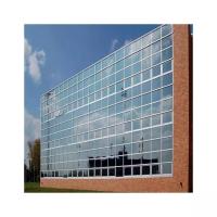 China Aluminum Cladding Glass Facade Hidden Frame Curtain Wall 12A for sale