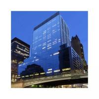 China Aluminum Cladding Glass Facade Hidden Frame Curtain Wall 12A for sale