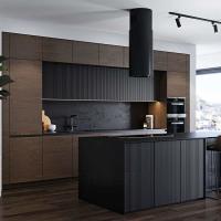 China Modern PVC Kitchen Cabinet with Sink and Countertop 1200mm RTA Cabinet for sale