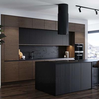 China Modern PVC Kitchen Cabinet with Sink and Countertop 1200mm RTA Cabinet for sale