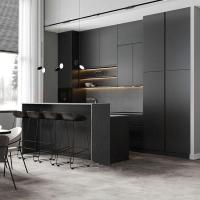 China Modern PVC Kitchen Cabinet with Sink and Countertop 1200mm RTA Cabinet for sale