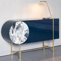 China Custom Luxury Stainless Steel Bathroom Cabinet Italian Design 1200mm for sale
