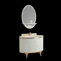China Hotel Vanity Round Bathroom Cabinets With Mirror Accessories for sale