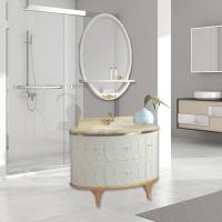 China Hotel Vanity Round Bathroom Cabinets With Mirror Accessories for sale