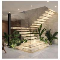 China Australian Standard Modern Interior Staircase With Led Marble for sale