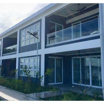 China Anti Typhoon Hurricane Outdoor Frameless Glass Balustrade 10-20mm Thickness Aluminum 6063 for sale