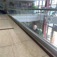 China Anti Typhoon Hurricane Outdoor Frameless Glass Balustrade 10-20mm Thickness Aluminum 6063 for sale