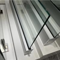 China Anti Typhoon Hurricane Outdoor Frameless Glass Balustrade 10-20mm Thickness Aluminum 6063 for sale