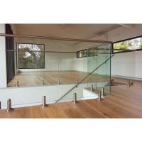 China Deck Pool Balustrade Handrails , Tempered / Laminated Frameless Glass Balustrade for sale