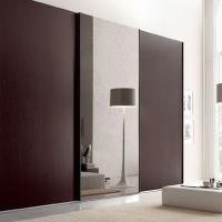 China Custom High Glossy Waterproof Bedroom Wall Wardrobe Acrylic / UV / Lacquer for sale
