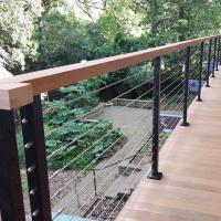 China Stainless Steel Cable Wire Balustrade For Stairs / Balcony Railing for sale