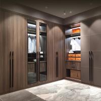 China Customized Wooden Closet Cabinet Melamine MDF Wardrobe 1800mm Width Bedroom Storage for sale
